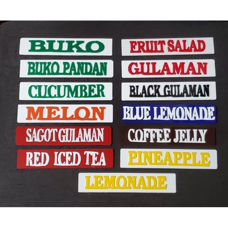 Palamigan Label Nameplate Acrylic for Juicer | Shopee Philippines