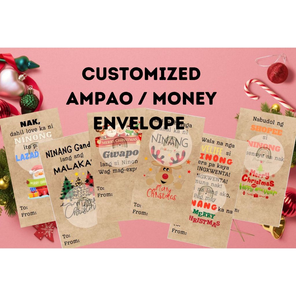 Witty Pinoy Angpao| Funny Pinoy Ampao for Christmas| Money Envelope II ...
