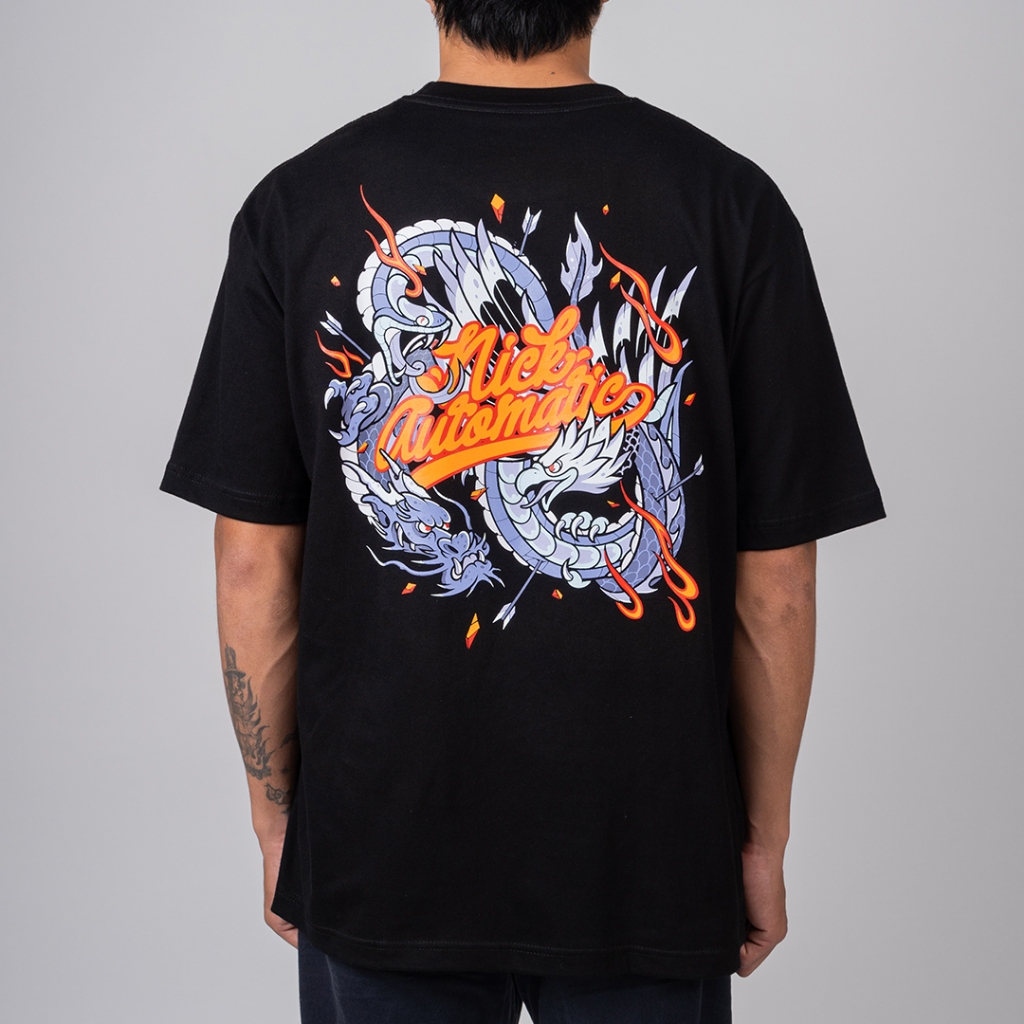 Nick Automatic "BATTLE ROYALE" Black T-shirt | Shopee Philippines