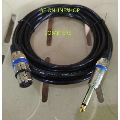 10meters Microphone cord heavy duty mic wire BLACK | Shopee Philippines