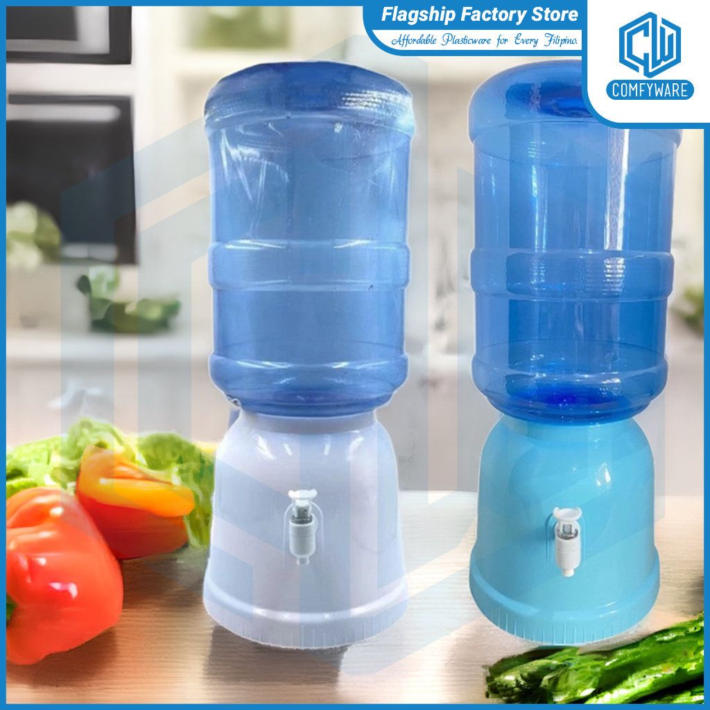 Table Top Desktop Water Dispenser Faucet Round Plastic For Gallon ...