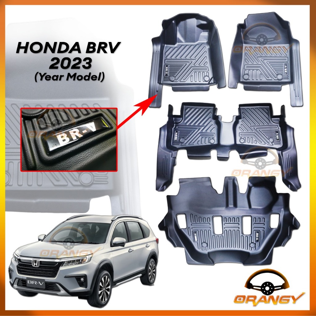 Honda BR-V BRV 2023 to 2024 OEM Deep Dish Matting 9D WITH EXTENSION ...