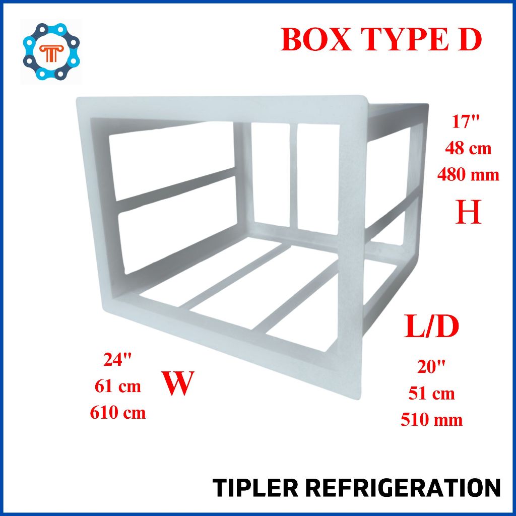 White Window Type Aircon Bracket Cage Box Type D (1hp-1.5hp) | Shopee ...