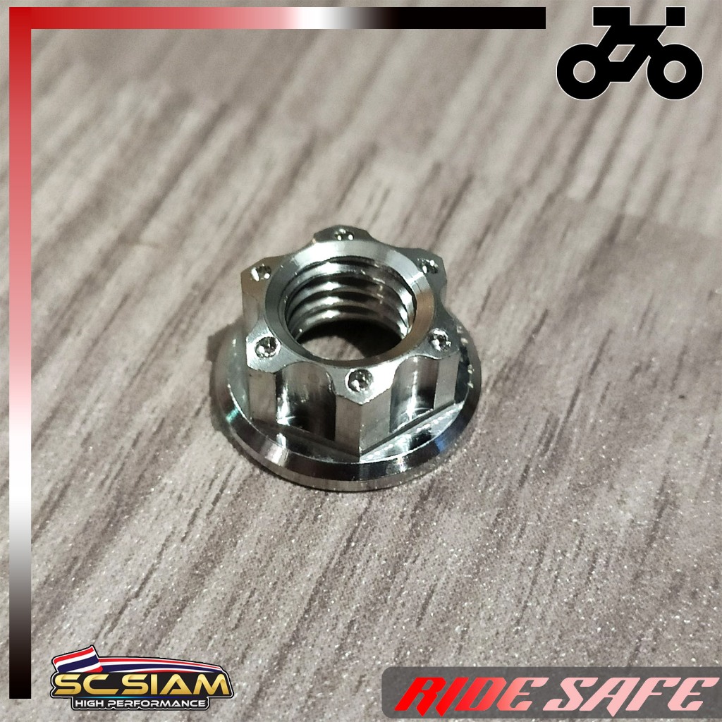 SC SIAM STAINLESS NUT CNC #10 (6MM) #12 (8MM) #14 (10MM) #17 (12MM) #19 ...