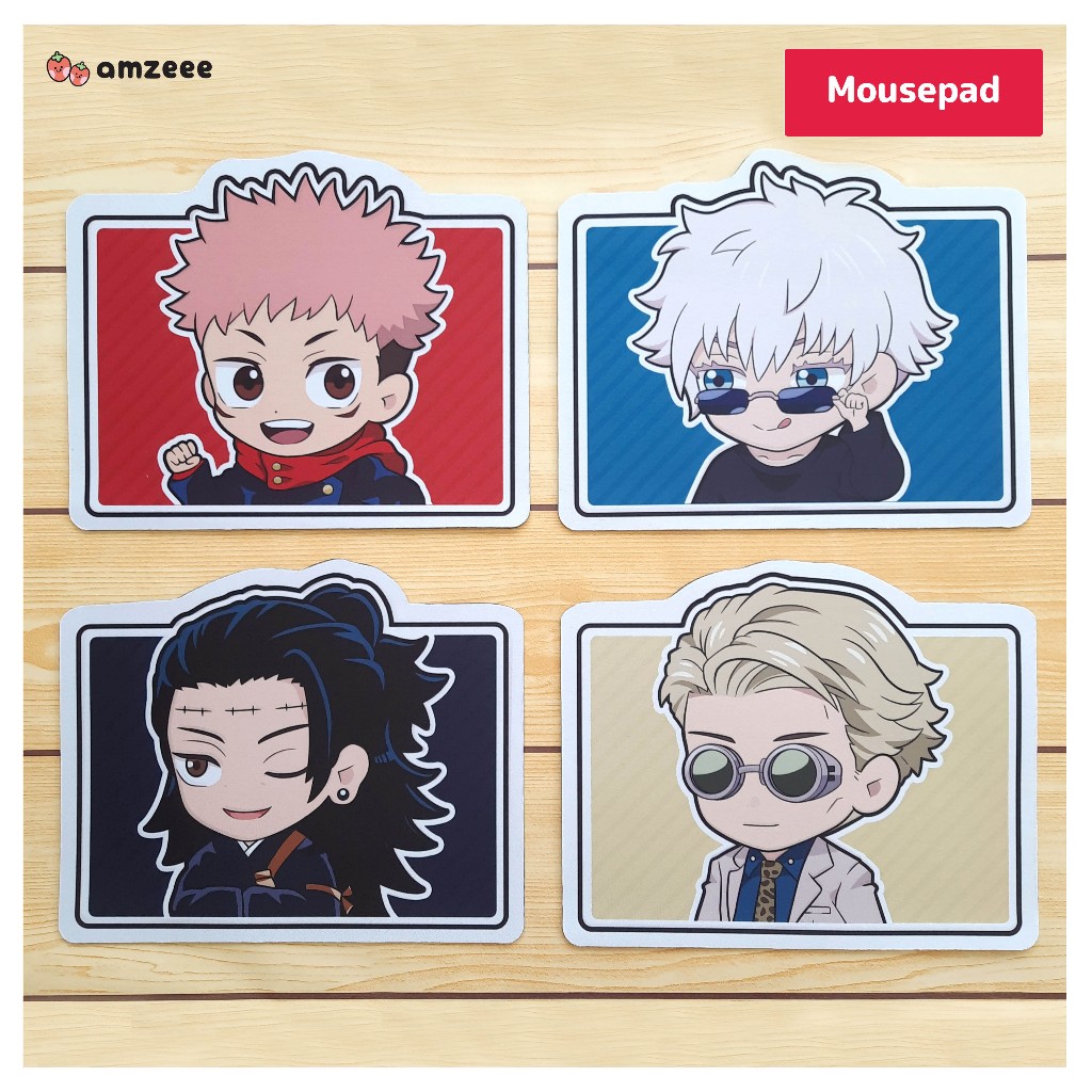 Jujutsu Kaisen Mousepad - Yuji Itadori Satoru Gojo Megumi Fushiguro ...