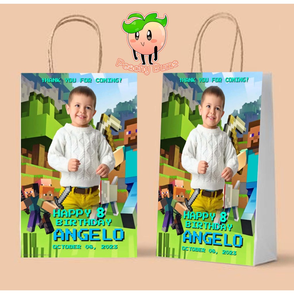MINECRAFT Themed Loot bags | Shopee Philippines