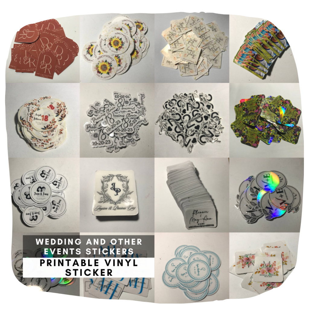 100 pcs Sticker Printing OWN LAYOUT ONLY | Shopee Philippines