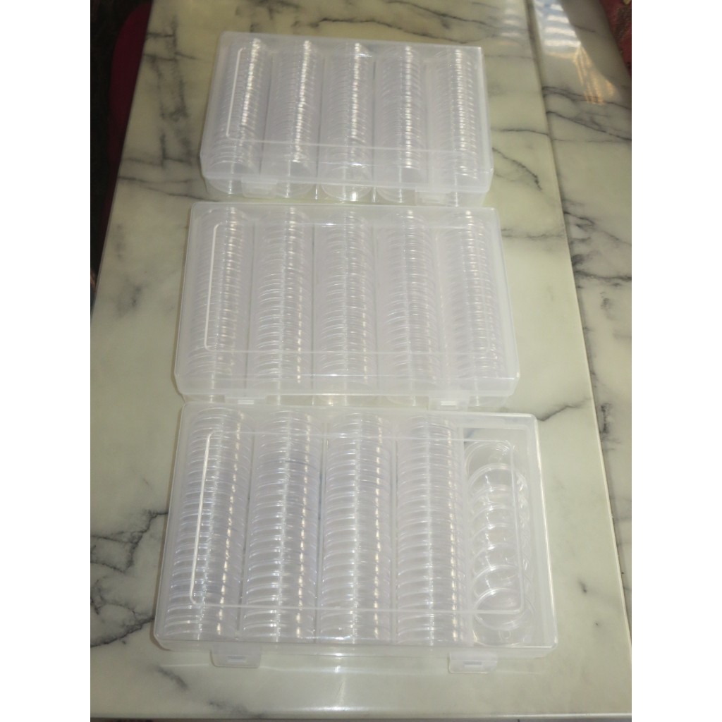 Coin Holder Capsules Clear Case Box For Coin Collection Protector, 30MM ...