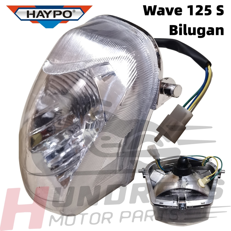 Honda Wave 125 S Bilugan Headlight Assy Motorcycle Head Light Lens ...