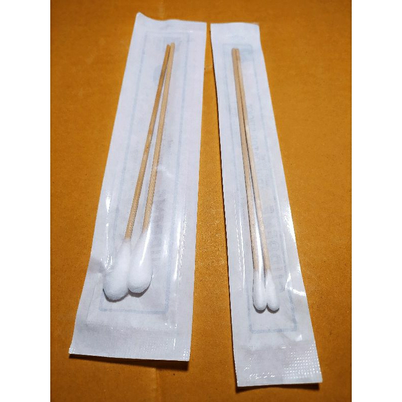 1pc cotton applicator sticks sterile(big head,small head) | Shopee ...