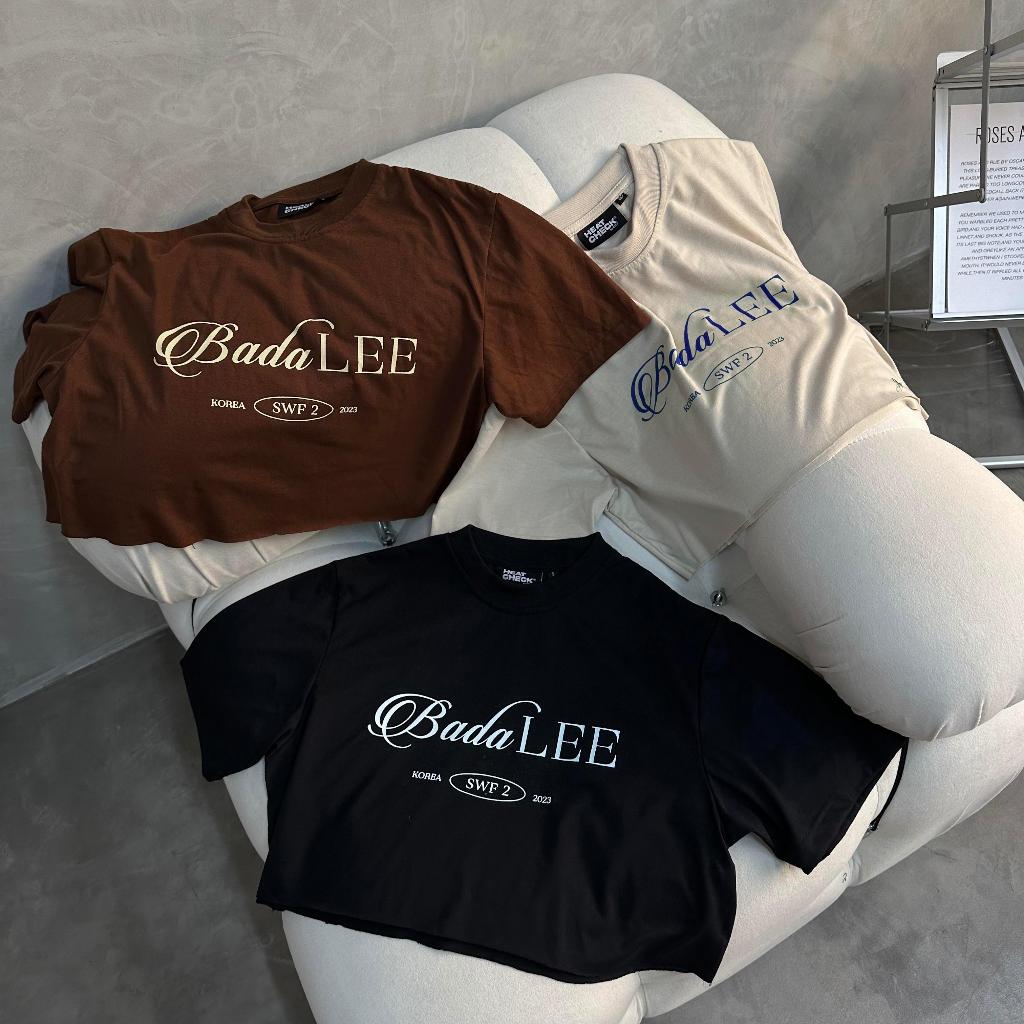 BSCO BADA TEE CROP AND BOX TEE SHIRT WITH STICKER COTTON FABRIC ...