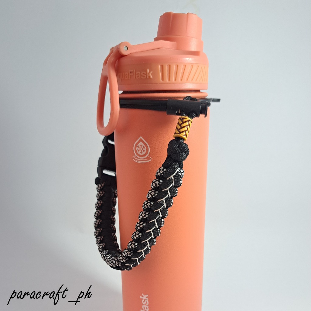 Aquaflask Paracord Handle | Venom Black (Widowmaker) | with Safety Ring ...