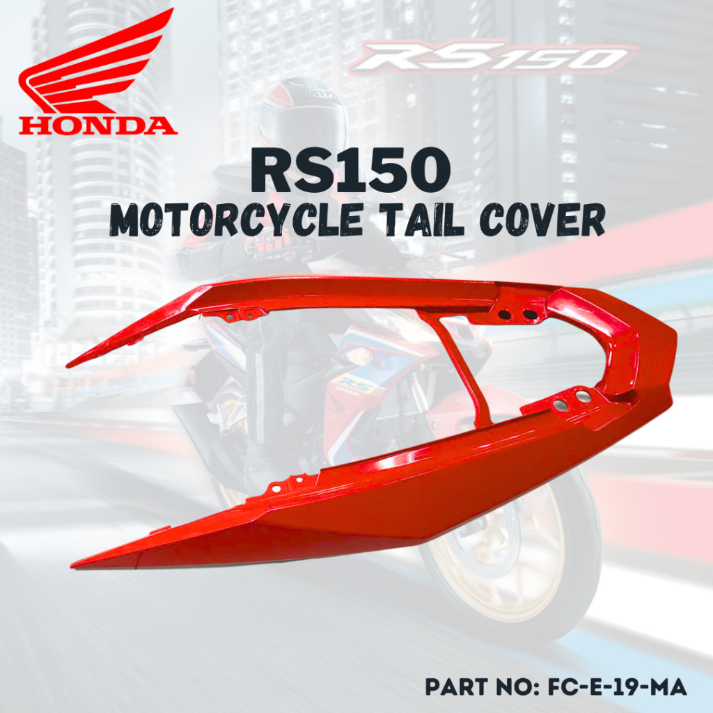 HONDA RS150 v2 Motorcycle ABS Tail Cover Part no: 83510-K56-NJ00 Red ...