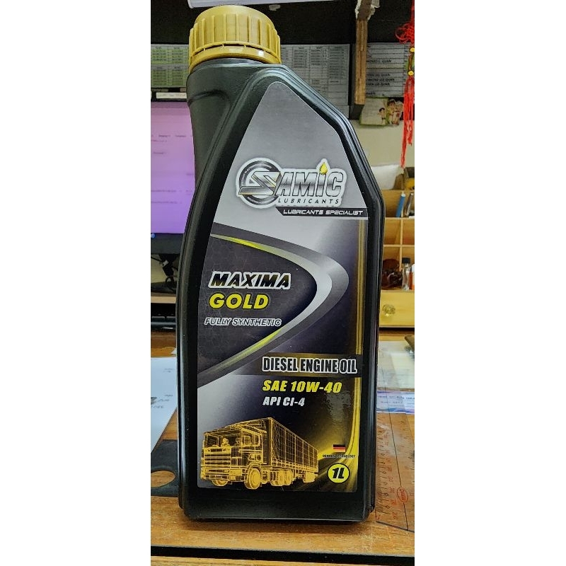 Samic Maxima Gold Diesel Fully Synthetic 10W40 API CI-4 1 Liter ...