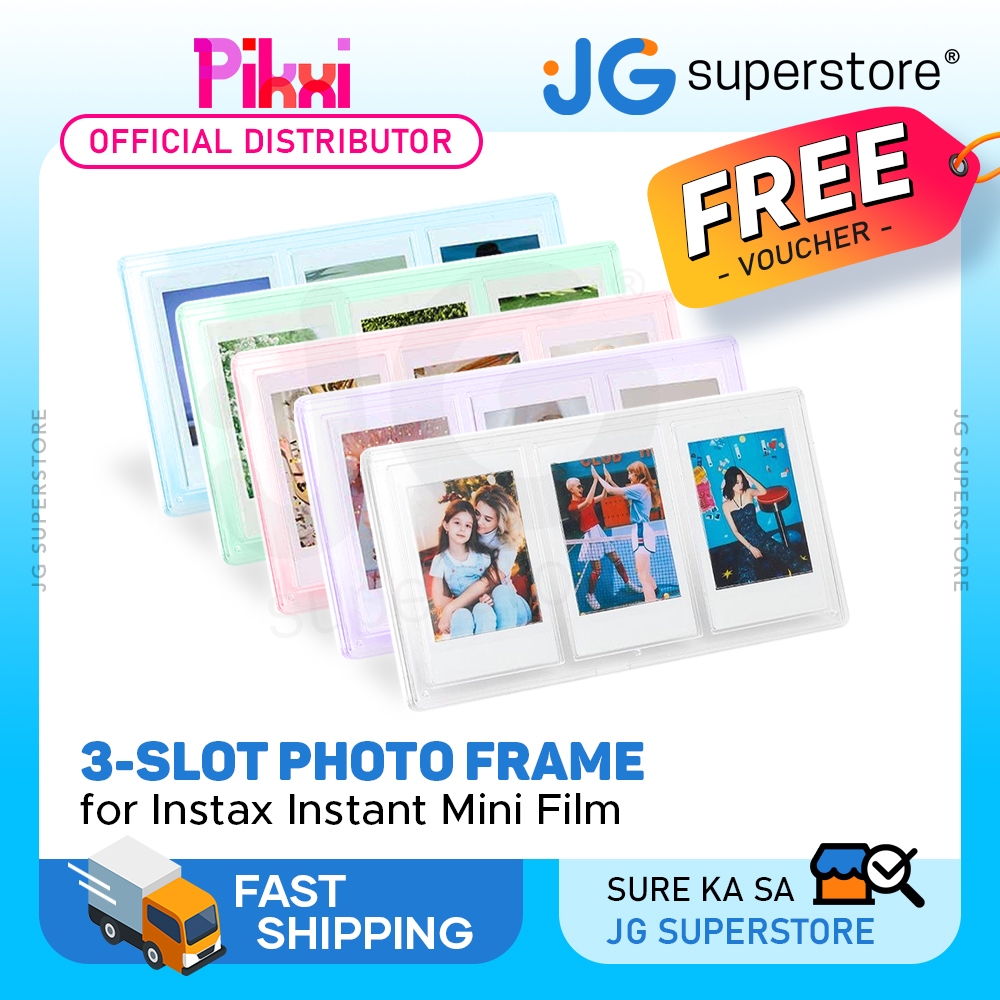 Pikxi 3-Slot Table Top Instax Instant Mini Film Frame | Picture Frames ...
