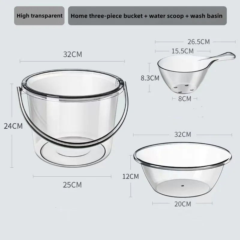 Large Capacity Thickened Water Bucket Plastic Timba Portable ...