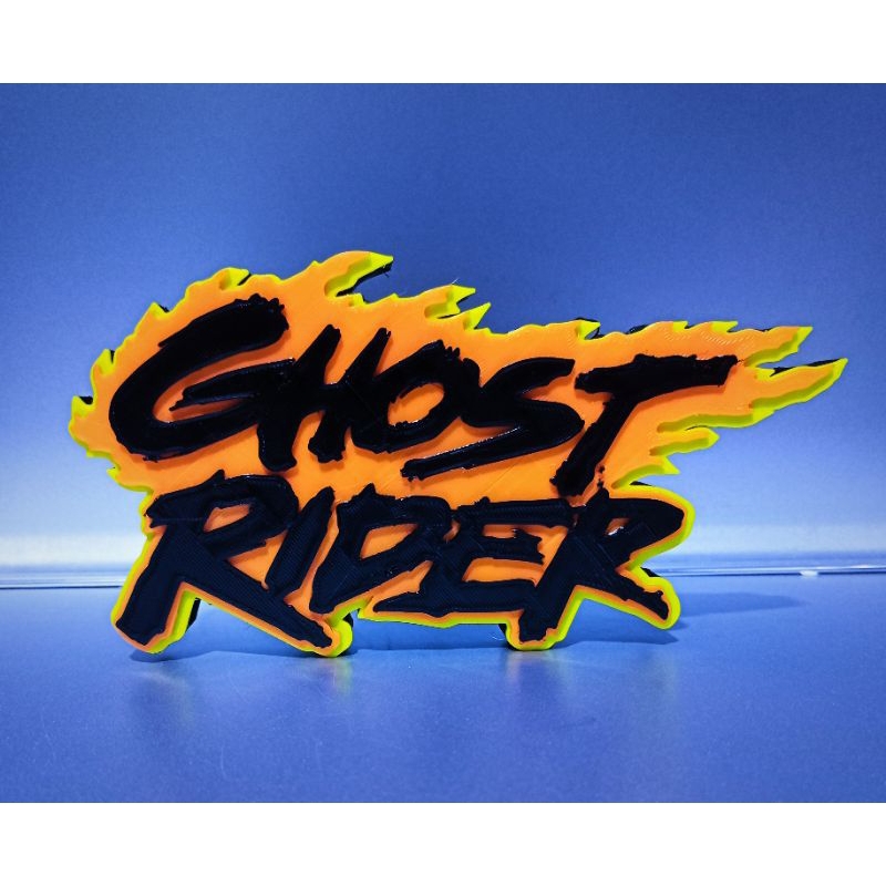 3D Printed Logo - Ghost Rider For Ghost Rider Collectible Figure ...