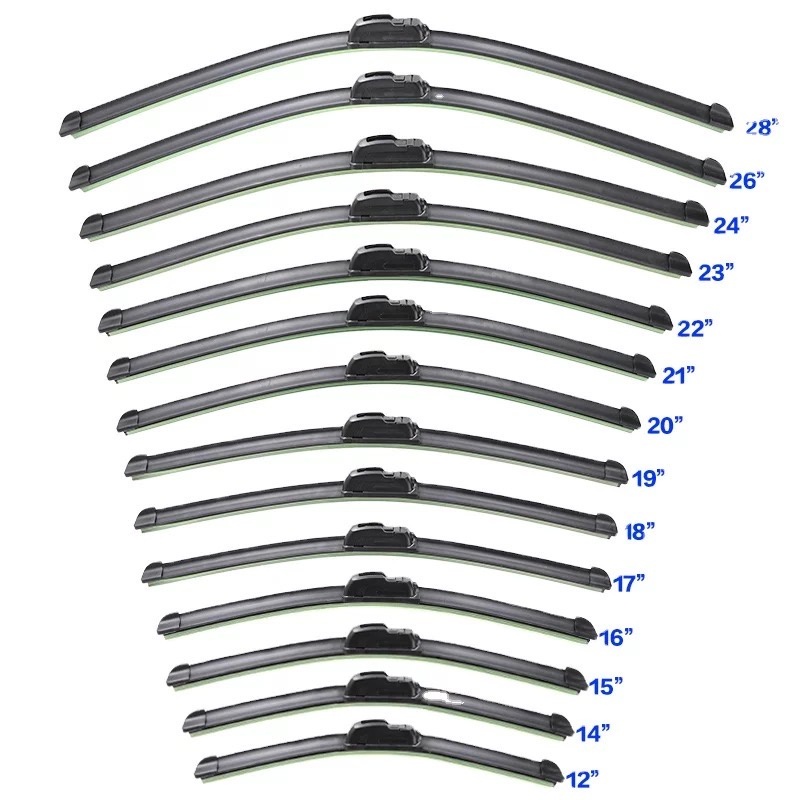 Universal Car Wiper Blade U Hook Type Windscreen Windshield Rubber ...