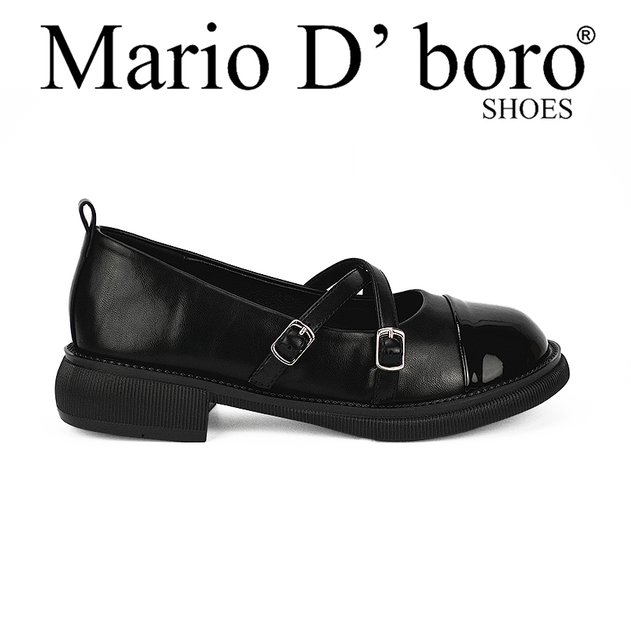 Mario D' Boro Women Korean Flat LW 23753 Black/Taupe C41 | Shopee ...