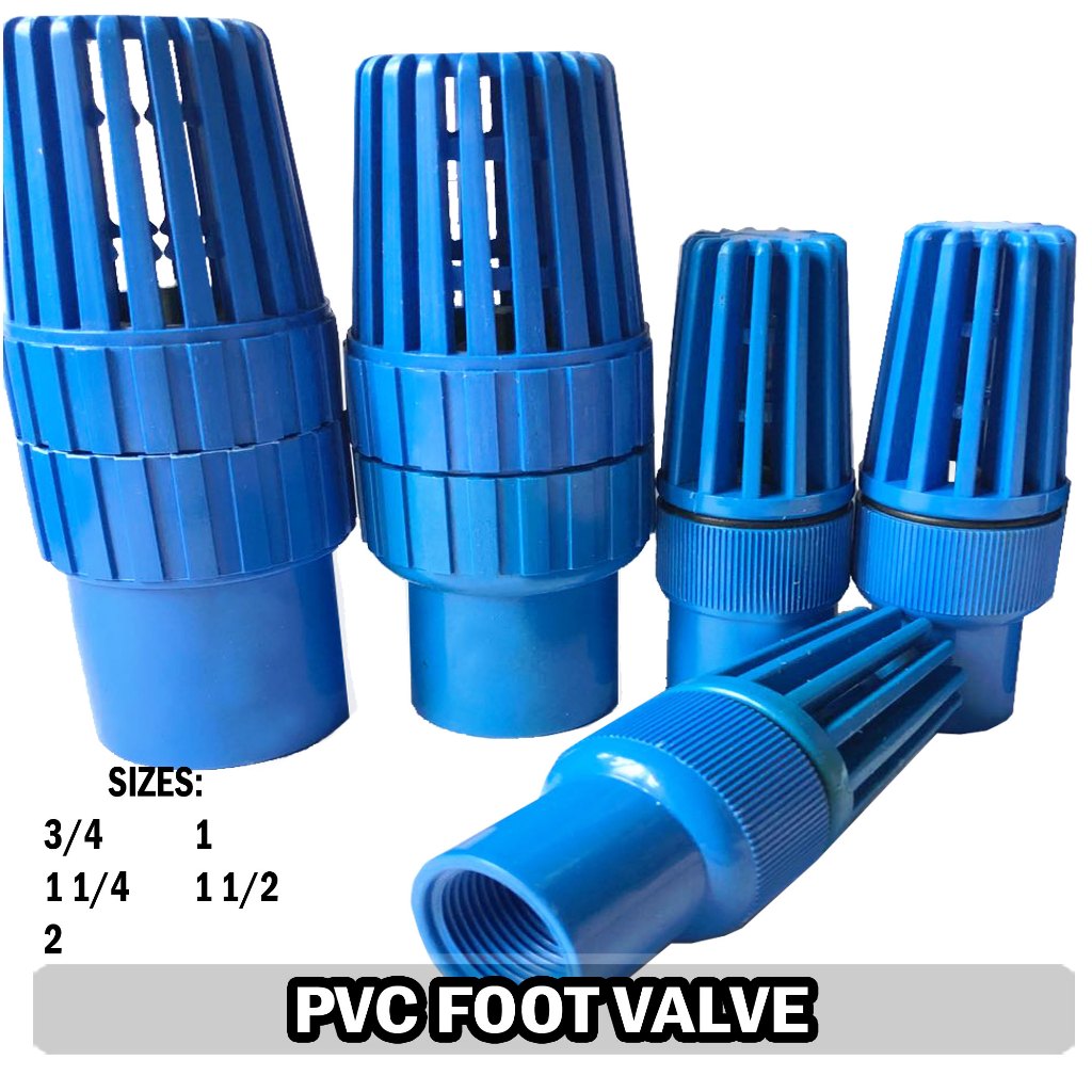 BLUE PVC FOOT VALVE BLUE PLAIN (1pc) | Shopee Philippines
