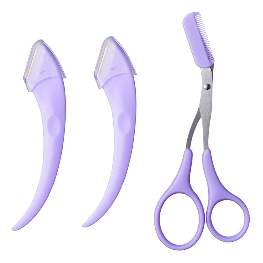 3Pcs Eyebrow Trimming set Knife Eyebrow Face Razor For Women Eyebrow ...