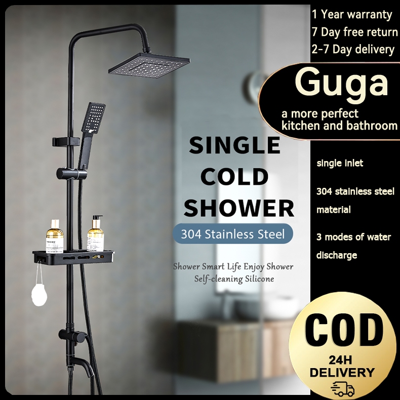 Bathroom shower set 304 stainless steel single point shower set home ...