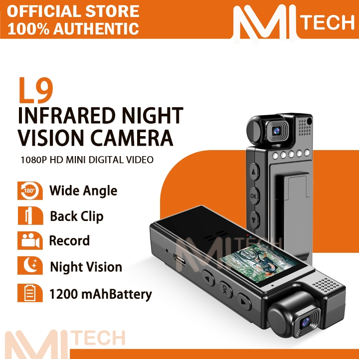 L9 1080P HD Mini Digital Video Recorder 1.3' Screen Built-in Battery ...