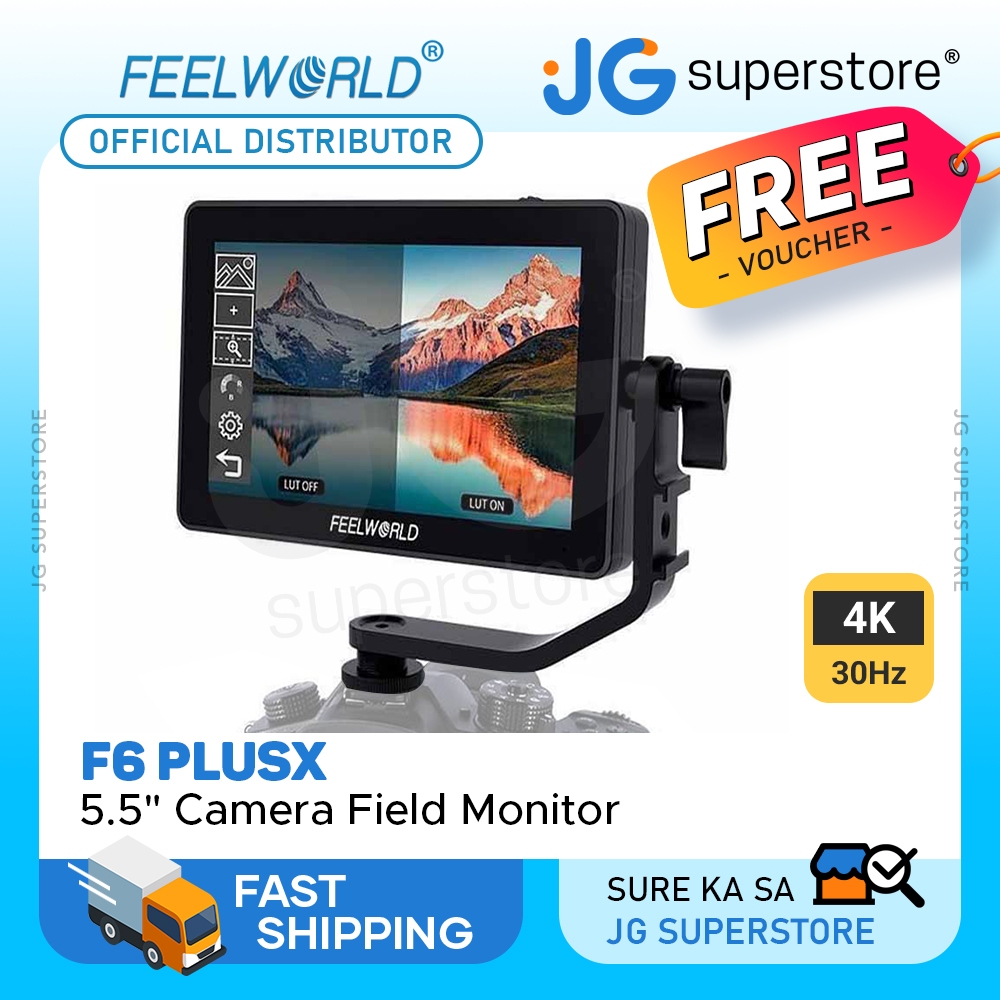 FEELWORLD F6 PLUSX 5.5 Inch Camera Field Monitor 3D-LUT 1600-nit FHD ...
