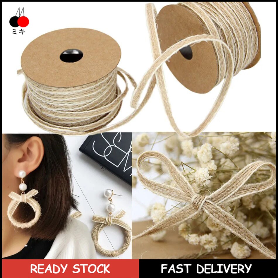 20M Natural Jute Cord Rope Home Textile Hemp Cord Twine Braided Wedding ...