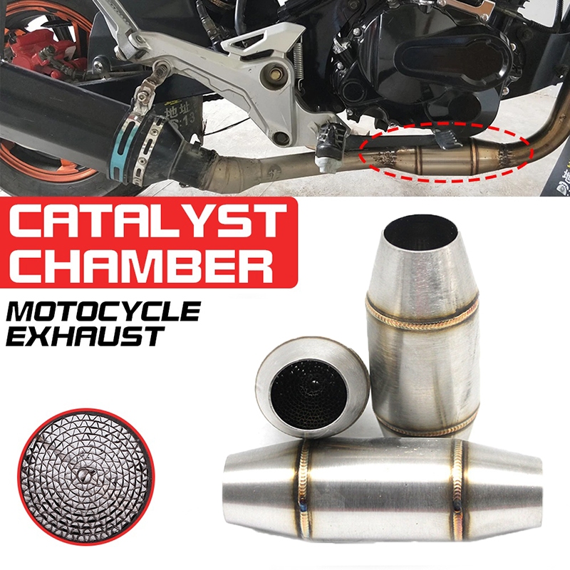 Motorcycle Exhaust Pipe Muffler Catalyst Expansion Chamber for CRF RMZ ...