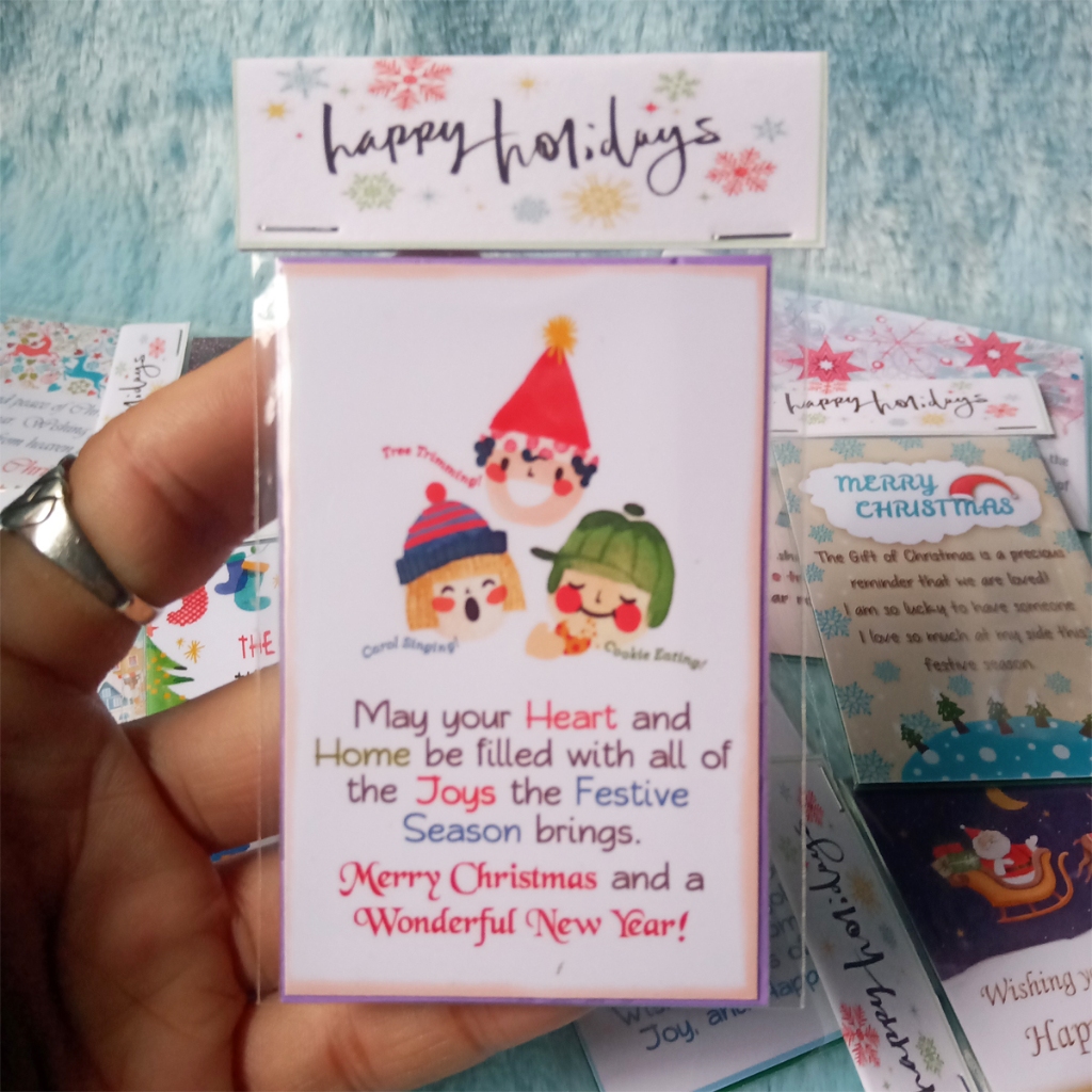 Christmas Messages Wishes Xmas Ref Fridge Magnet souvenir ATM Size ...