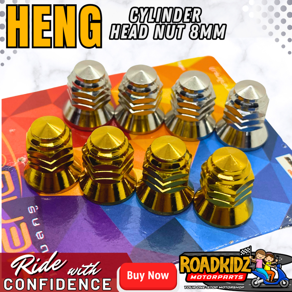 HENG HEAD NUT 8mm (CYLINDER HEAD NUT) MIO/WAVE125/XRM125/RS125/SMASH ...