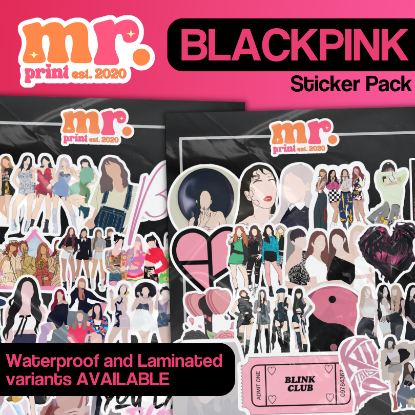 BLACKPINK KPOP STICKERS | JENNIE JISOO ROSE LISA BORNPINK | WATERPROOF ...