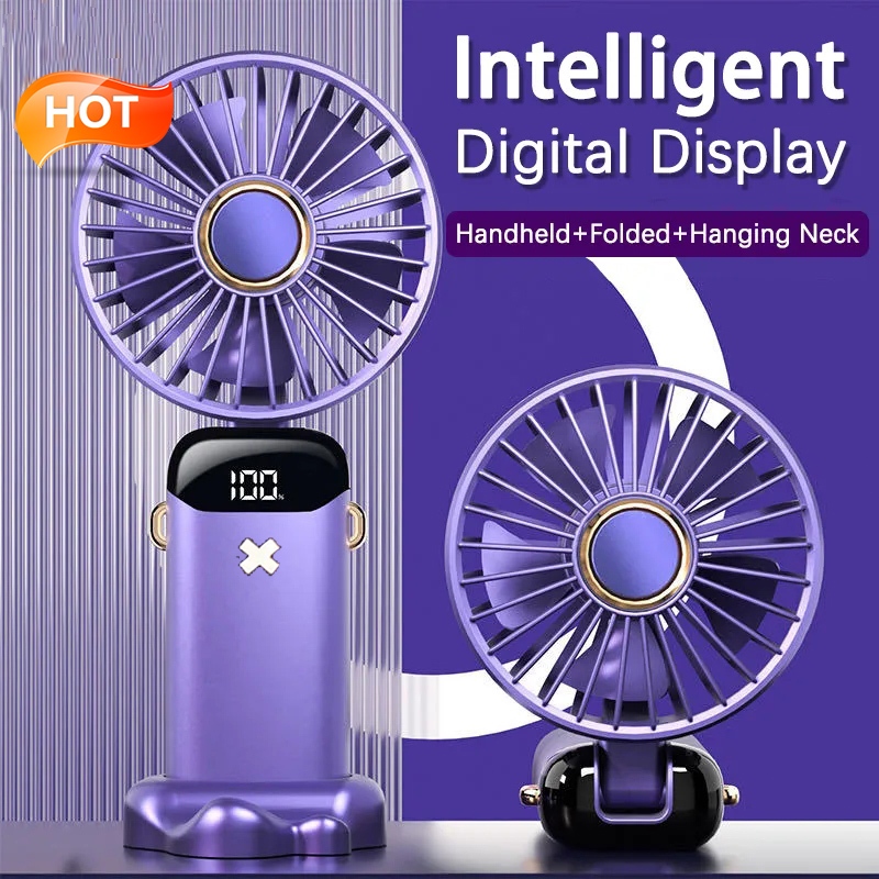 Mobile Phone Holder Fan USB Rechargeable Hand Folding Fan USB Spray ...