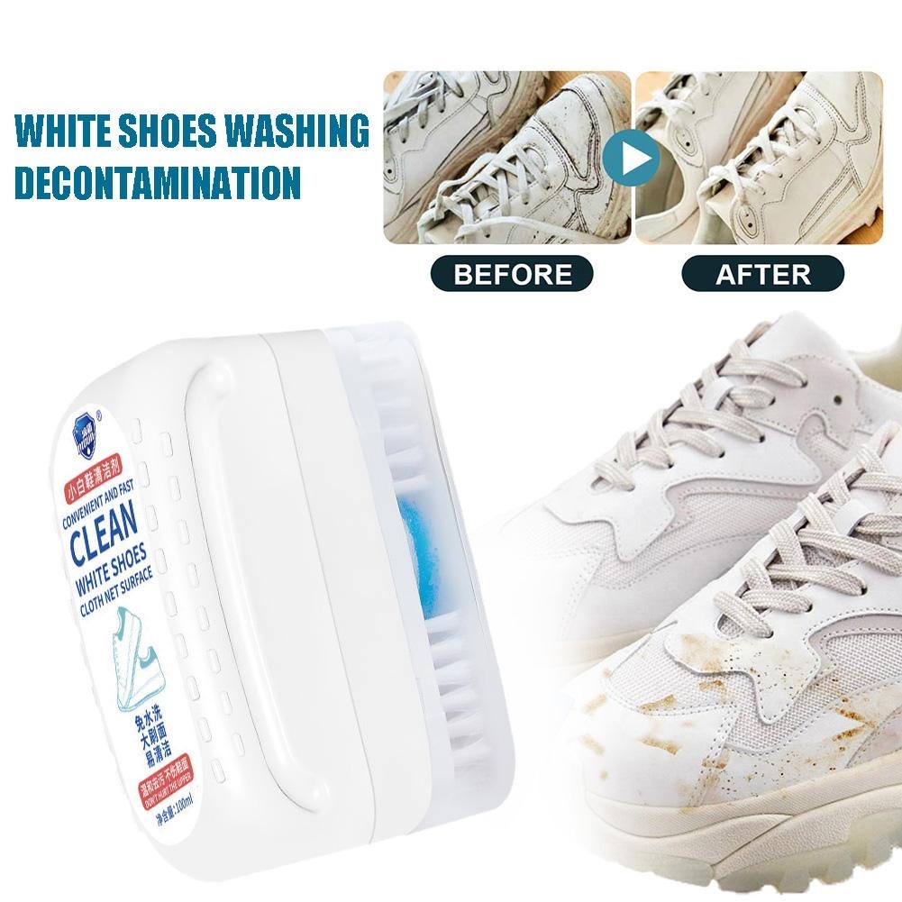 WJM Shoe cleaner for white shoe with brush cleaner sponge shoe scale ...