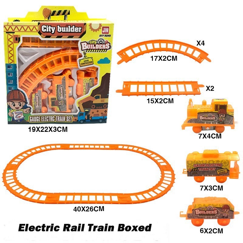 Battery Operated Train With Rail Toys Car Electric Diy Track Train Toy ...