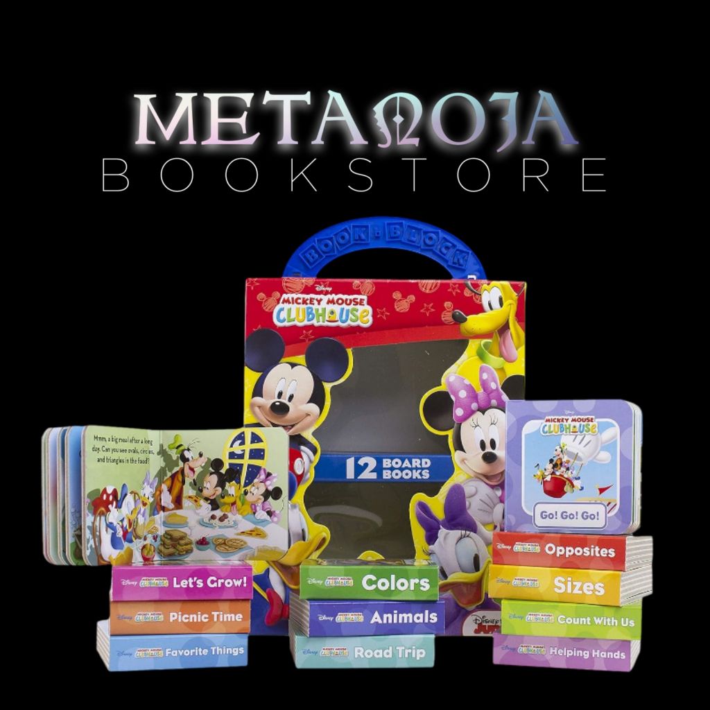 DISNEY JUNIOR MICKEY MOUSE CLUBHOUSE: MY FIRST LIBRARY 12 BOARD BOOK ...