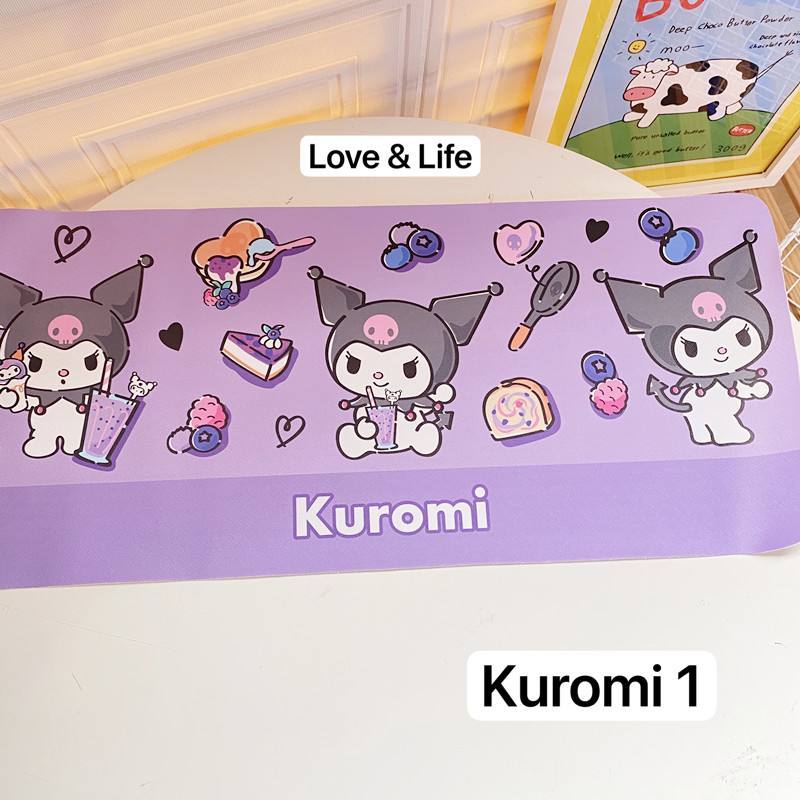 Sanrio Kuromi Table Mat Melody Placemat Cinnamoroll Mouse Pad Computer ...