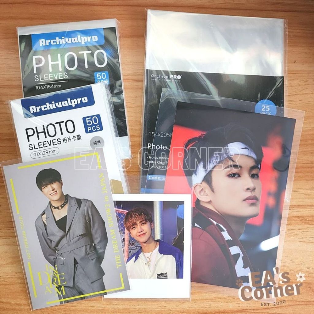 [EA's Corner] Archival Pro Card Photo Sleeves Clear w Adhesive 4x6 ...