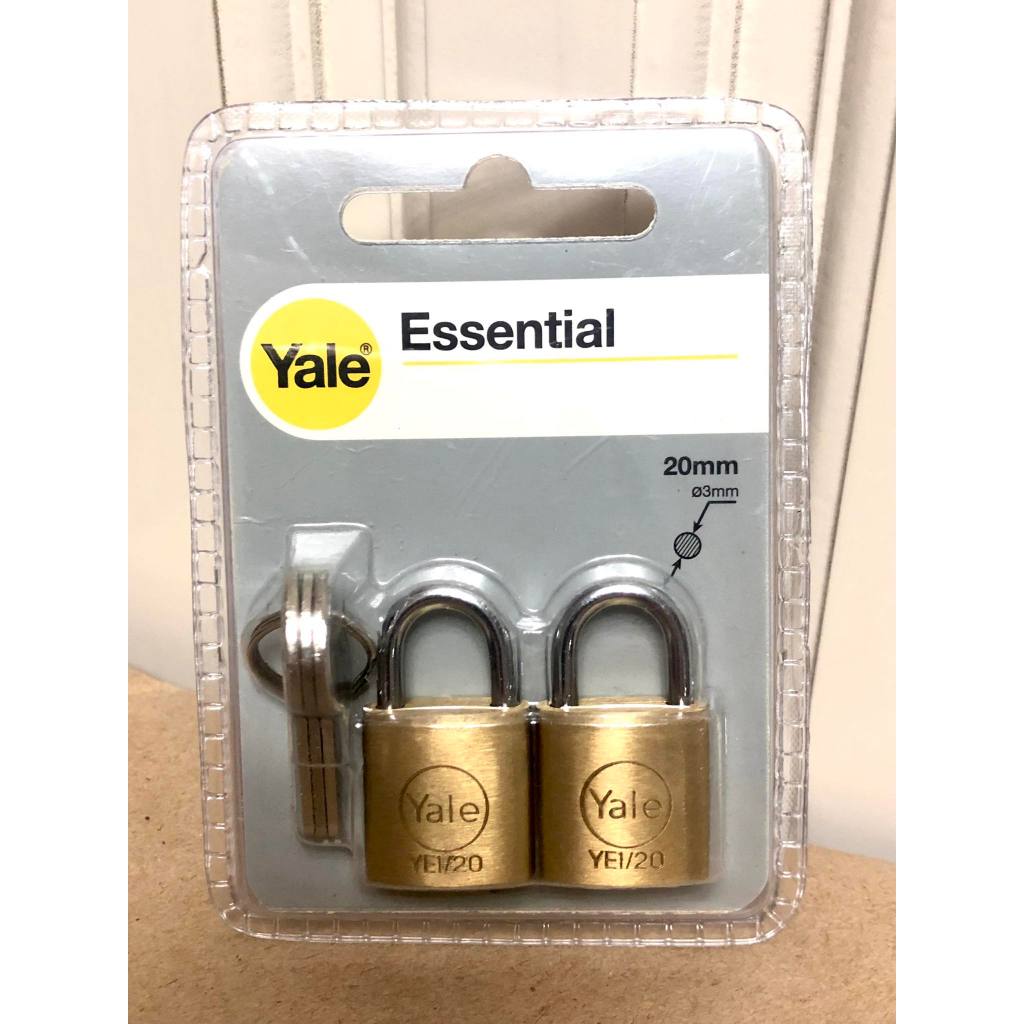 Yale Essential Brass Padlock, 20mm,30mm and 40mm ( pack of 2 and 4 ) | Shopee Philippines