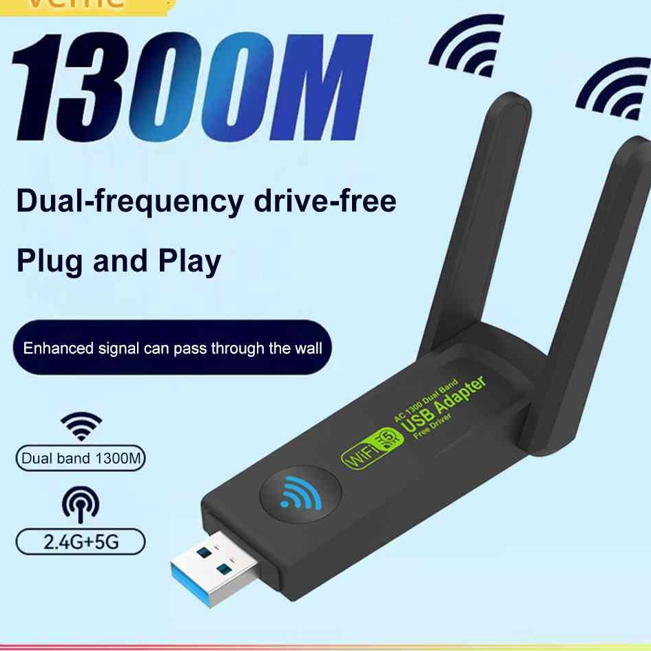 1300Mbps USB WiFi dongle Adapter Network Card 5.8G/2.4G LAN USB 3.0 ...