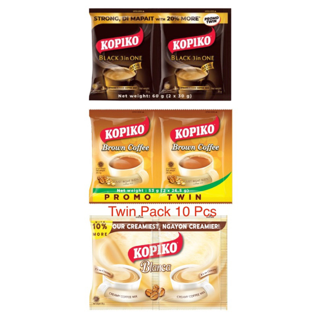 Kopiko Blanca Twin Pack 10s Kopiko Brown Twin Pack 10s Kopiko Black ...