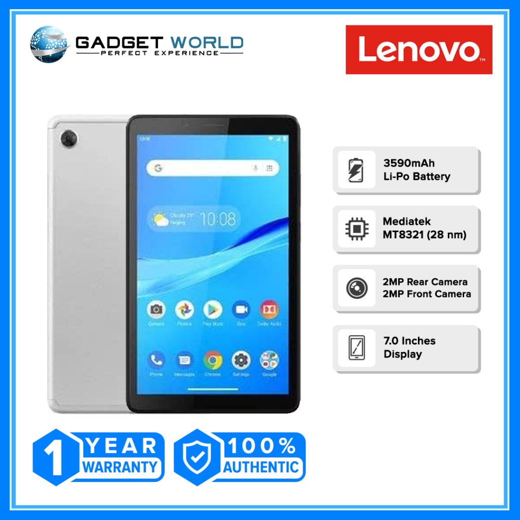 Lenovo TAB M7 TB-7305X LTE 2GB+32GB Tablet Onyx Black | Shopee Philippines