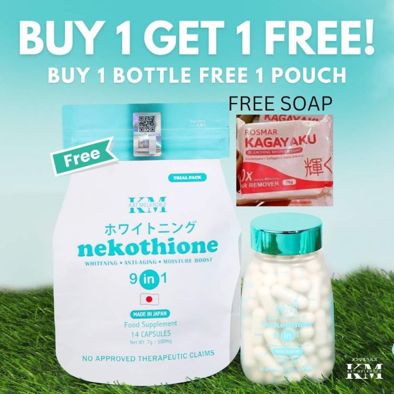 nekothione 9in1 by km (60capsule)+ free trial pack | Shopee Philippines