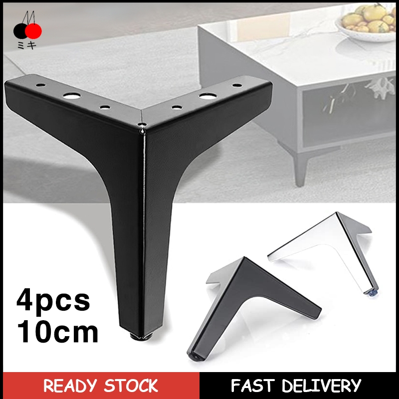 4pcs Metal Furniture Leg Cabinet Slanted Leg Furniture Legs Coffee ...