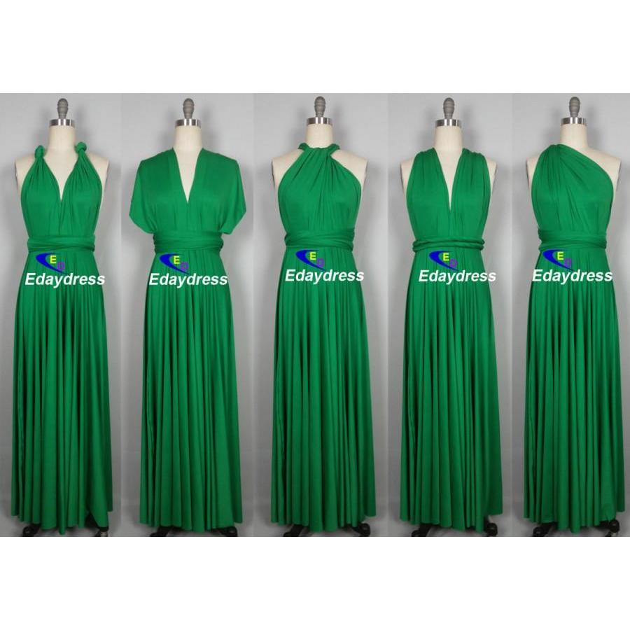 EMERALD GREEN INFINITY DRESS WITH ATTACHED TUBE KIDS/TEENS/ADULT ...