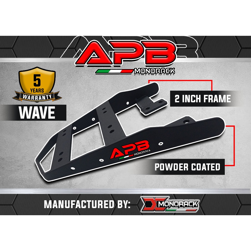 APB MONORACK FOR (WAVE 100/125) DURABLE DESIGN with 5-Years Warranty ...