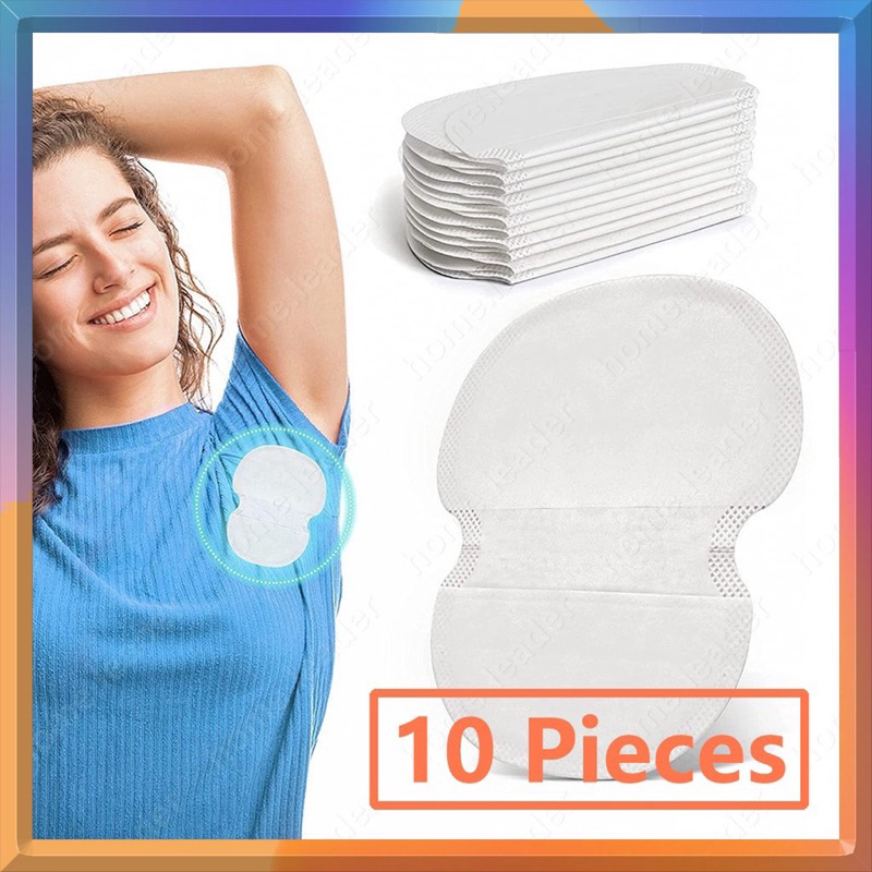 10P Antiperspirant Underarm Dress Sticker Pads Armpits Sweat Pads ...