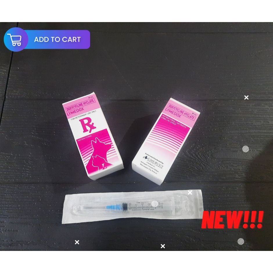 Lymedox (Doxycycline Hyclate) 60ml with FREE SYRINGE | Shopee Philippines