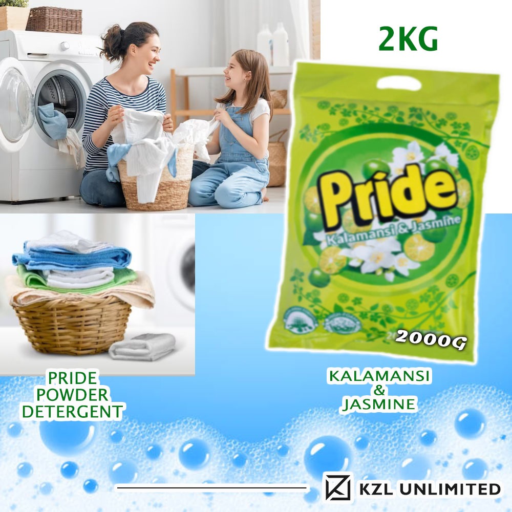 KZLU Pride Kalamansi & Jasmine Powder Detergent 2000g | Shopee Philippines